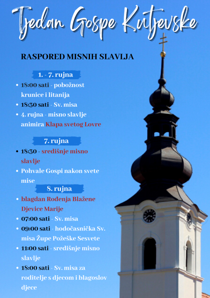 Predstavljen program povodom Dana grada Kutjeva i blagdana Male Gospe - Radio Vallis Aurea